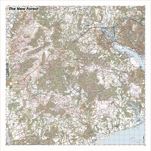 New Forest Map SplashMap- for your outdoor adventures