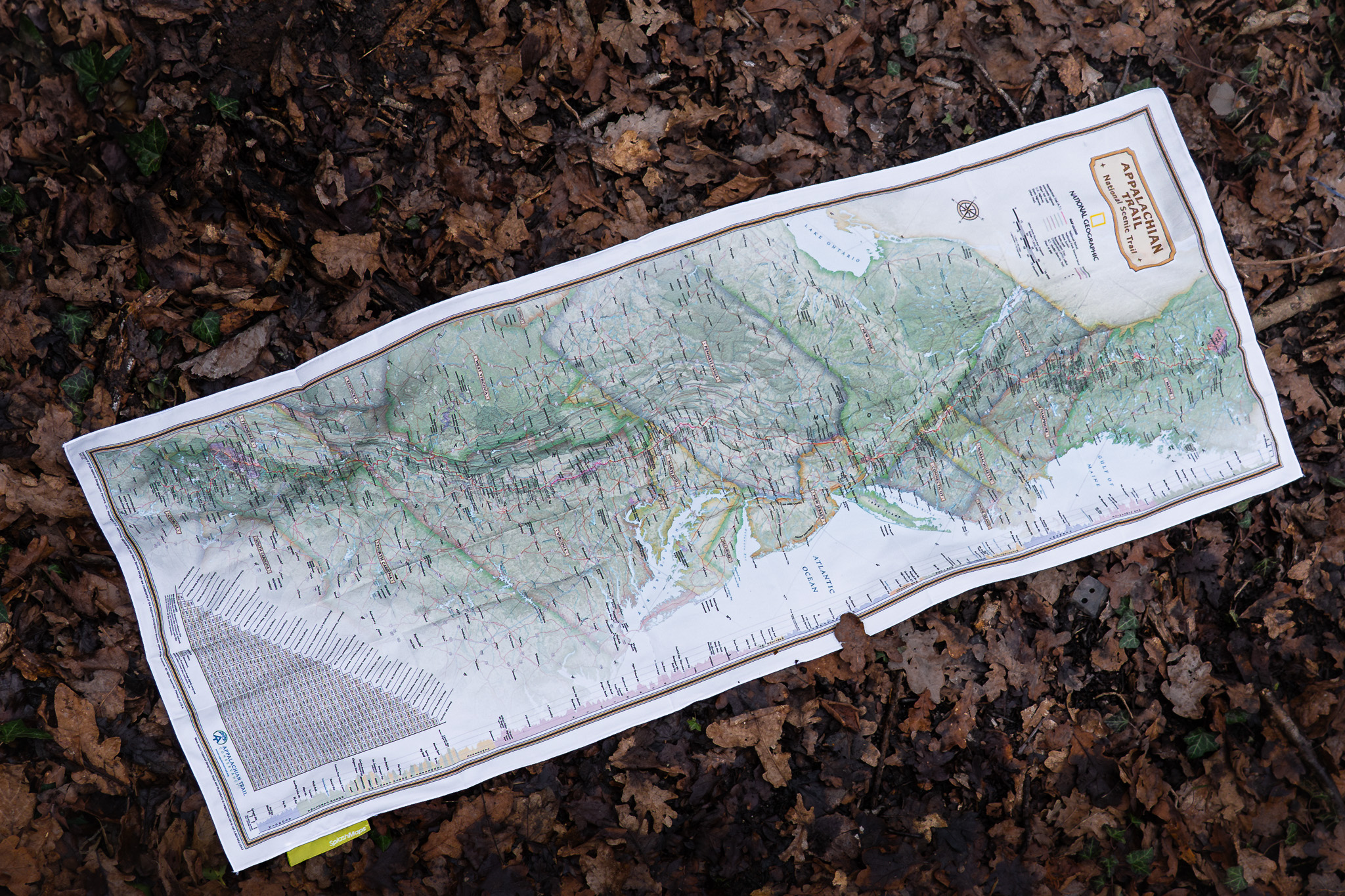 Appalachian Trail Map by SplashMaps