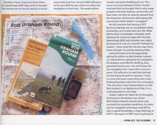 Top Runner Tests the Bob Graham Round Map | SplashMaps