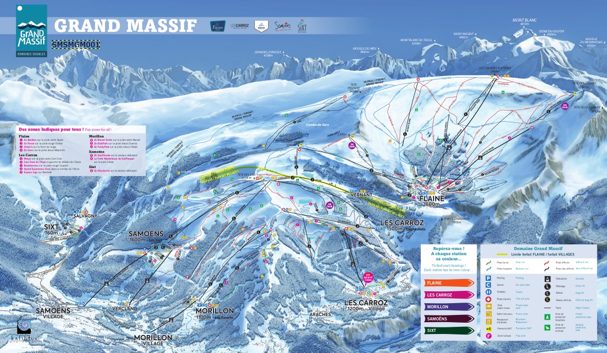 Ski Map - Grand Massif