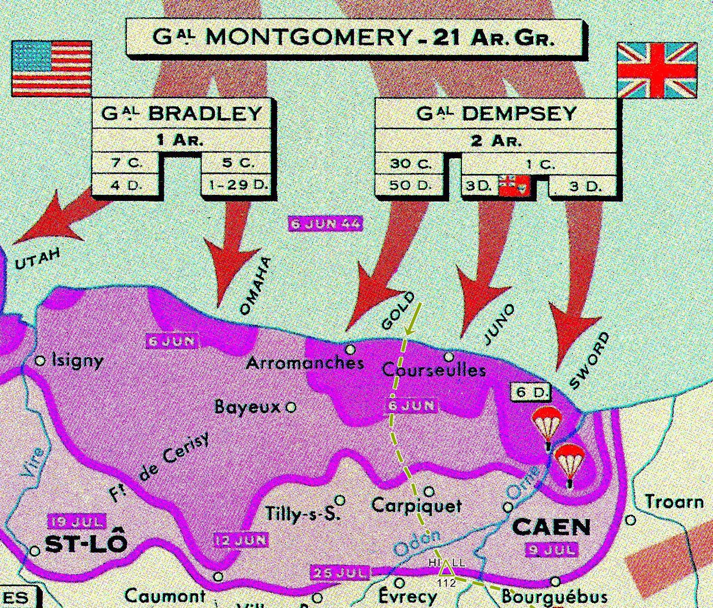 Battle of Normandy - via Hill 112