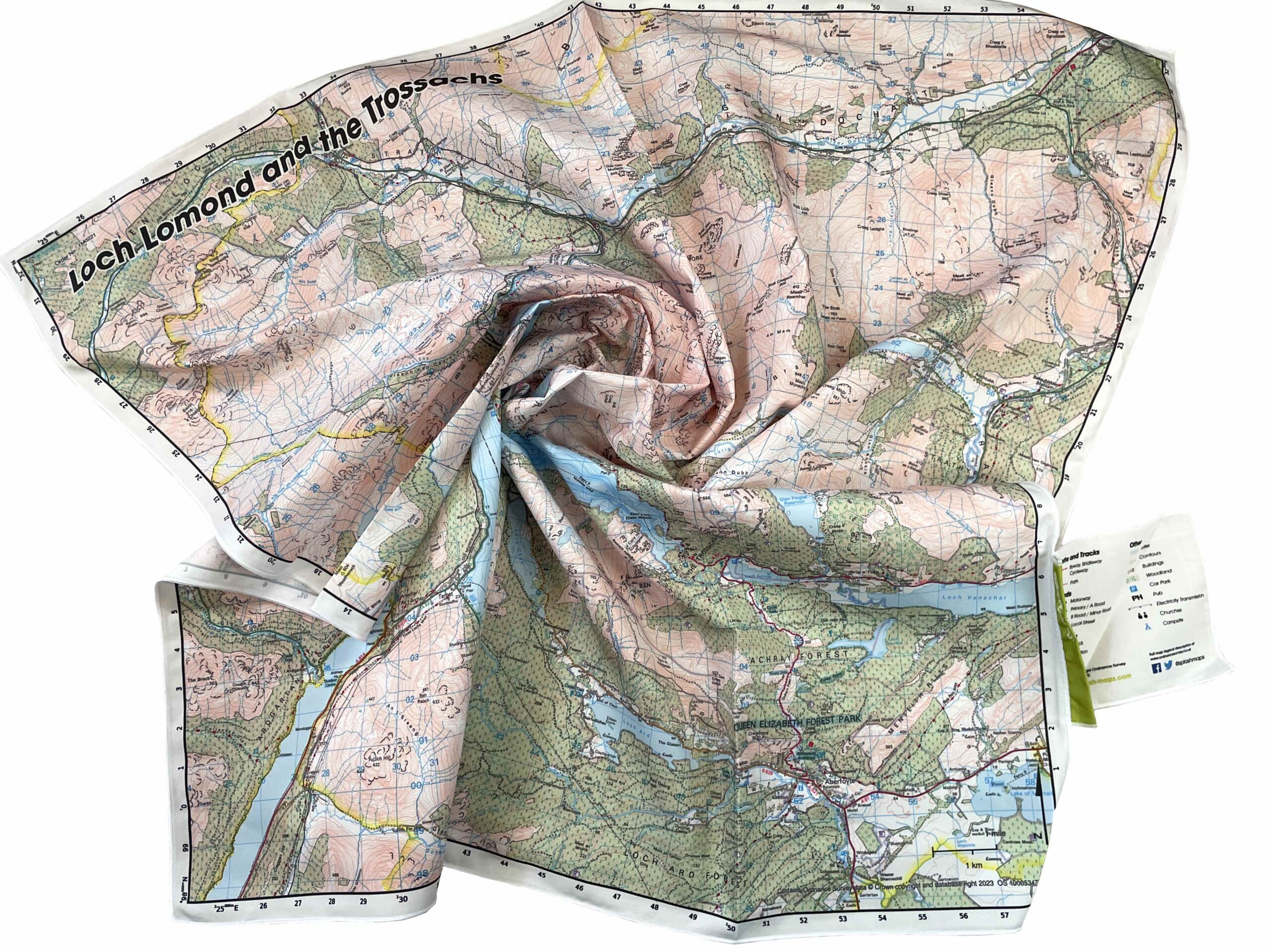Loch Lomond and the Trossachs Map - SplashMaps