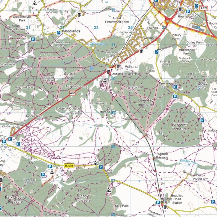 SplashMaps New Forest Map - for your outdoor adventures