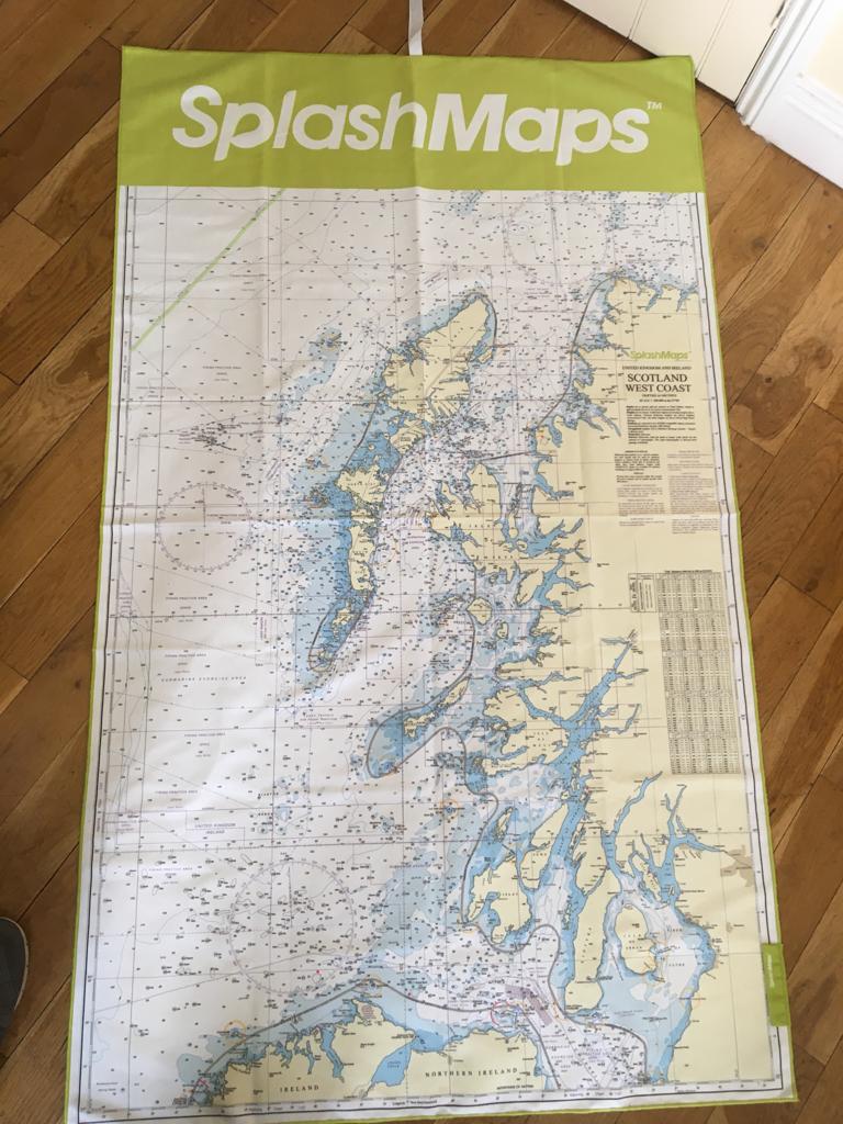 Scotland West Coast Chart from SplashMaps Western Isles