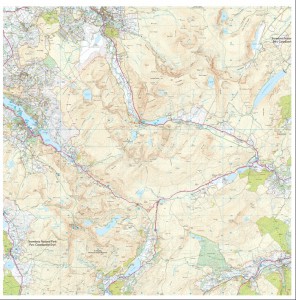 Snowdon OS Map wholemap | SplashMaps