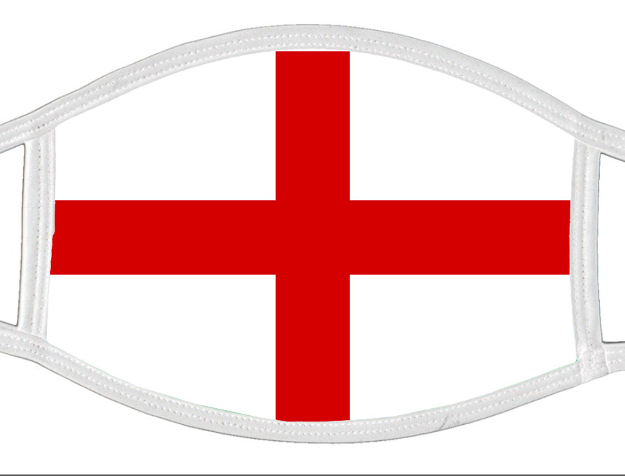 Polyester-Cotton England Flag Face Mask