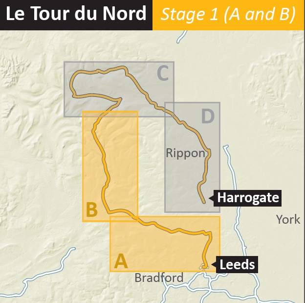 Le Tour du Nord 2014: Stage 1 Sections A&B - SplashMapsSplashMaps