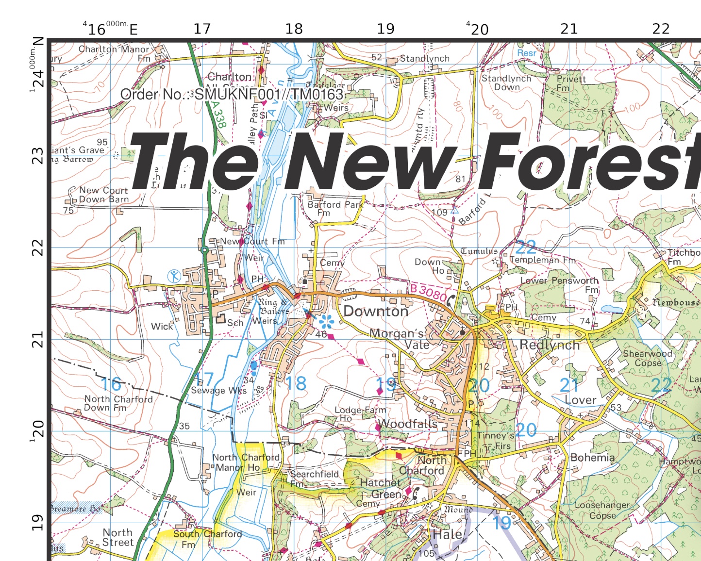 New Forest Map SplashMap- for your outdoor adventures
