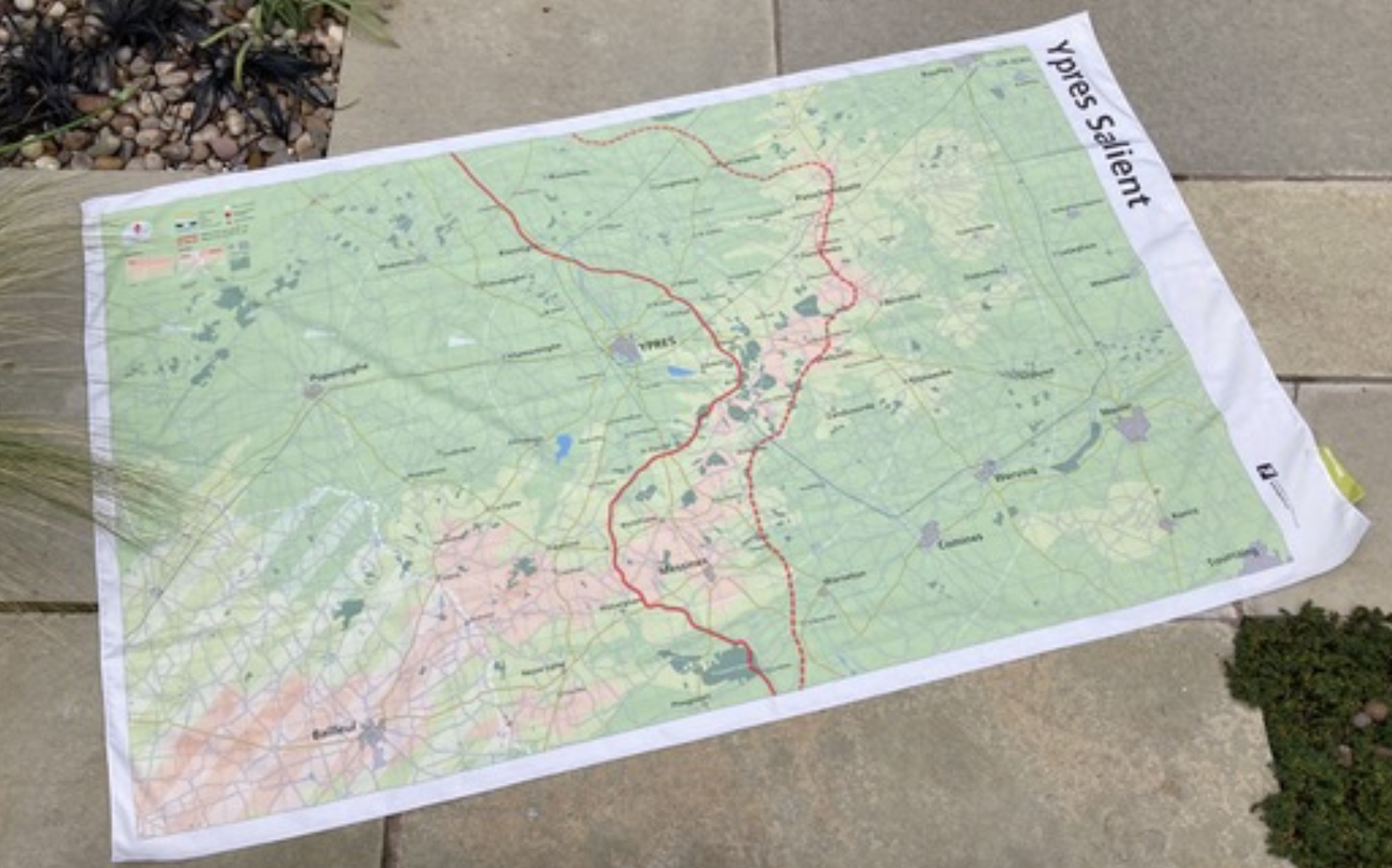 WW1 Ypres Salient Map from SplashMaps