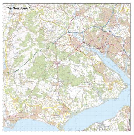 New Forest Map SplashMap- for your outdoor adventures