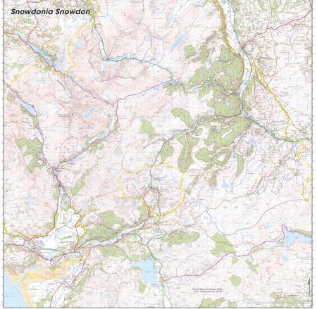 Snowdon Map a Snowdonia map from SplashMaps