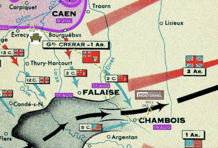 Battle of Normandy Map- via Hill 112