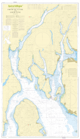 Scotland Firth of Clyde and Loch Fyne Chart from SplashMaps