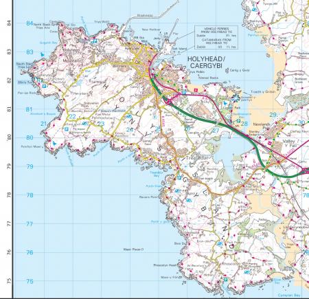 Isle of Anglesey Map from SplashMaps