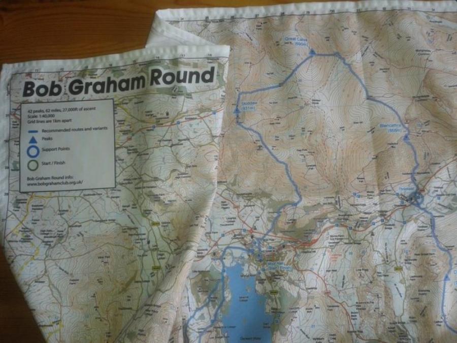 Lake District Map- Bob Graham Round