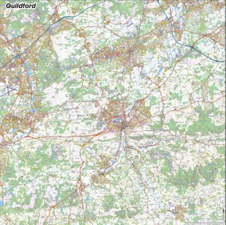 Guildford Map from SplashMaps