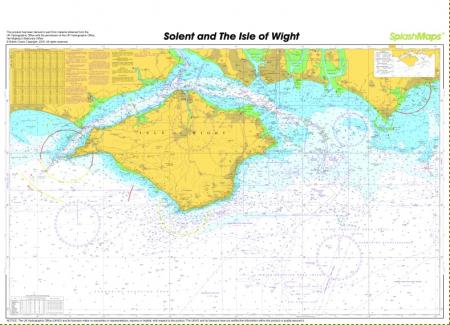 Southampton Water, Isle of Wight & Solent SplashMaps Chart