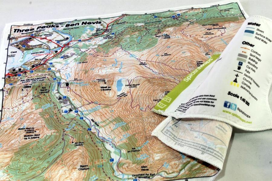 Ben Nevis Map - Mini UK 3 Peaks